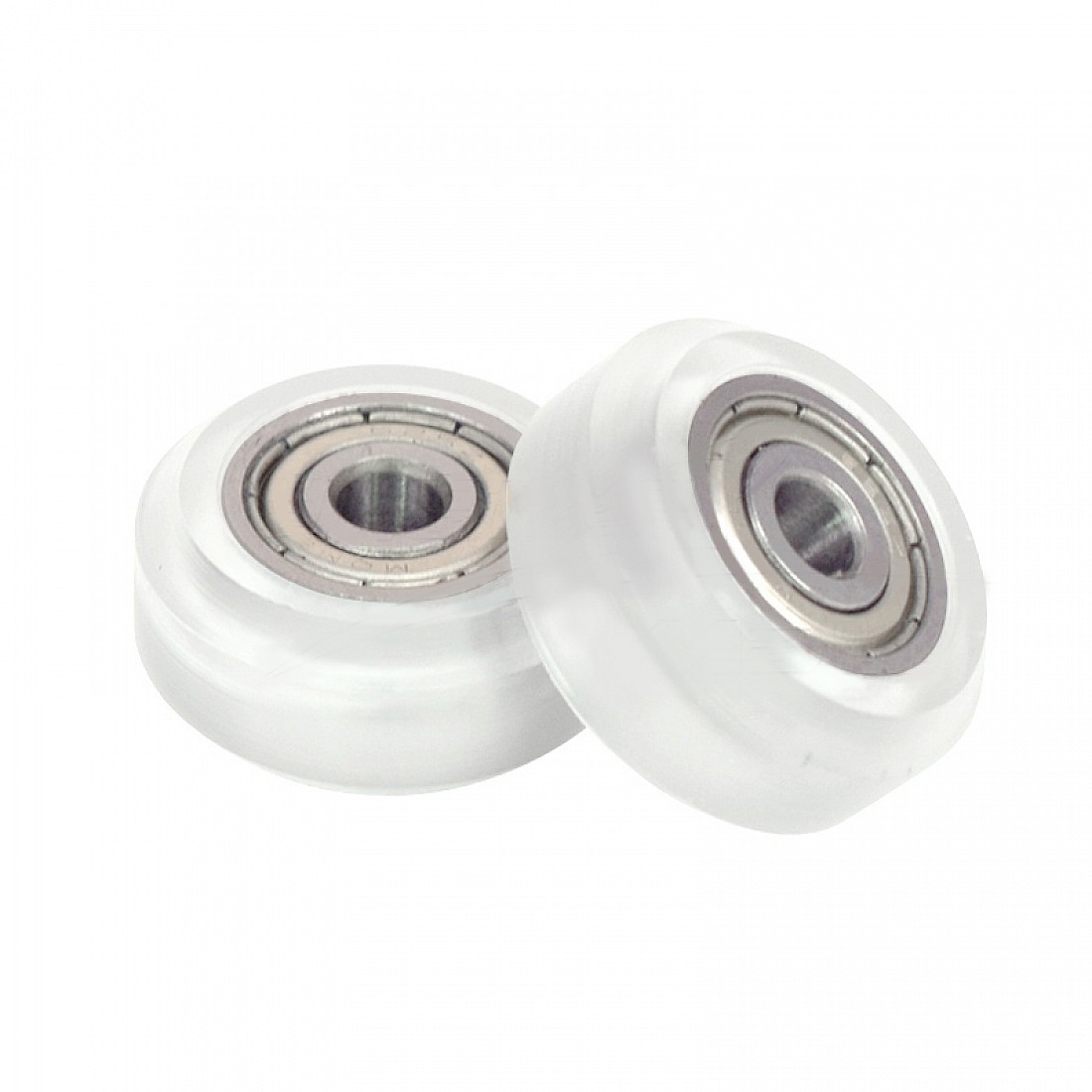 Transparent POM Wheel Pulley with Double Bearing for 3D Printer CNC Machine