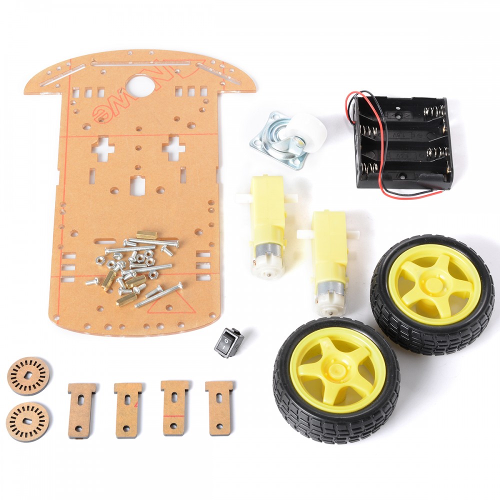 Transparent Robot Smart Car Chassis DIY Kit