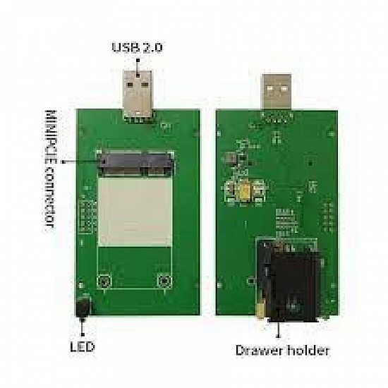 USB to PCIE 4G LTE Modem Case Housing With Drawer SimCard Holder