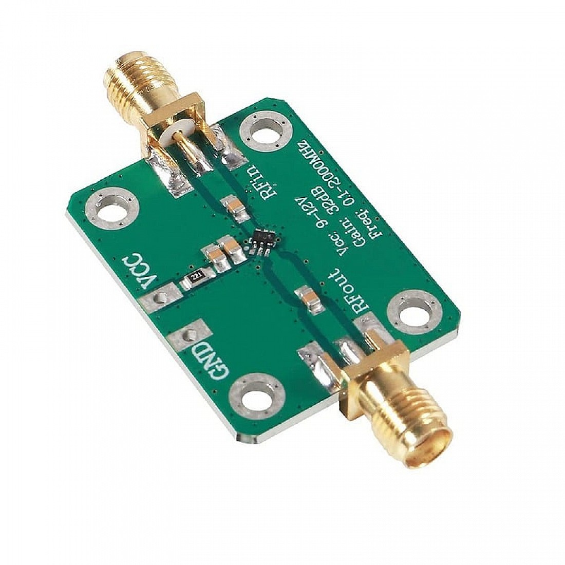 Wideband 0.1-2000MHz Radio Frequency Amplifier Module