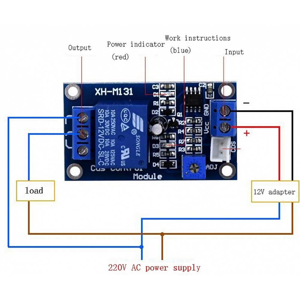 XH-M131 DC 12V Light Control Switch Photoresistor Relay Module