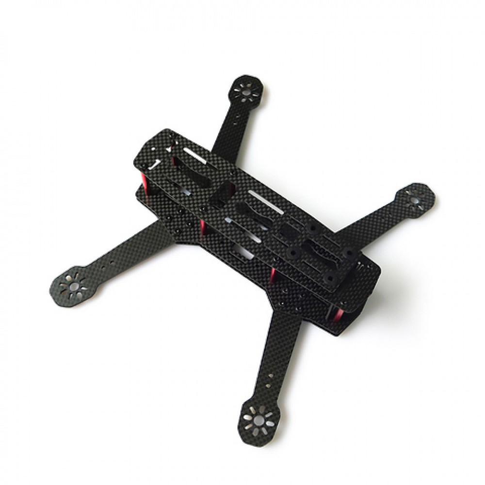 QVA250 Carbon Fiber Frame Kit RC Drone FPV Racing 4.0mm Arm Thickness ...