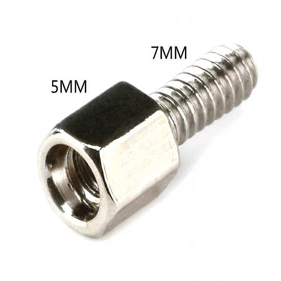 DB9 VGA Standoff Screws Nickel-Plated Nut