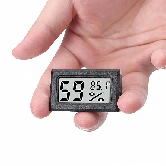FY-11 Mini Digital Thermometer - Internal Sensor - Black