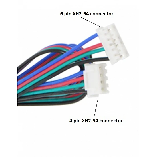 6-Pin to 4-Pin Stepper Motor Cable - DuPont/XH2.54